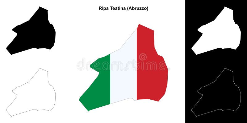 Teatina Outline Map Stock Illustrations – 2 Teatina Outline Map Stock ...