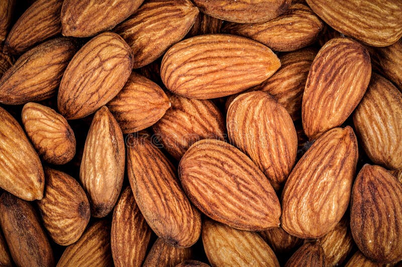 Ripe almond nuts texture stock image. Image of organic - 281751541