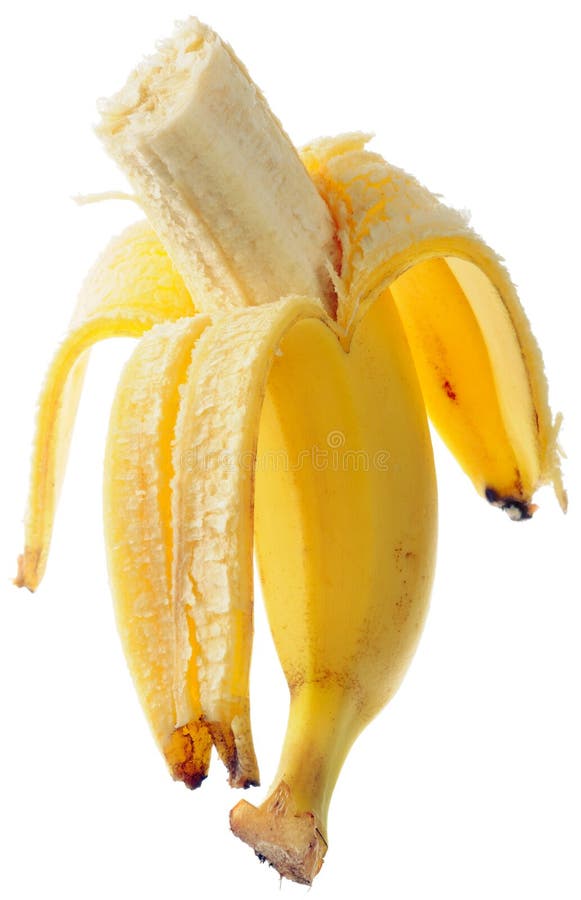 Ripe banana stock photo. Image of bite, single, tropical - 19184158