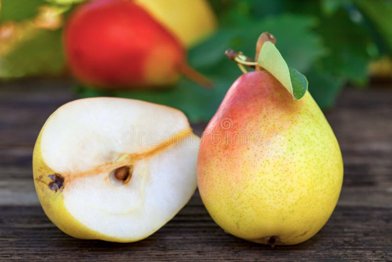 Ripe Bartlett pears stock image. Image of healthy, vegetarian - 58603105