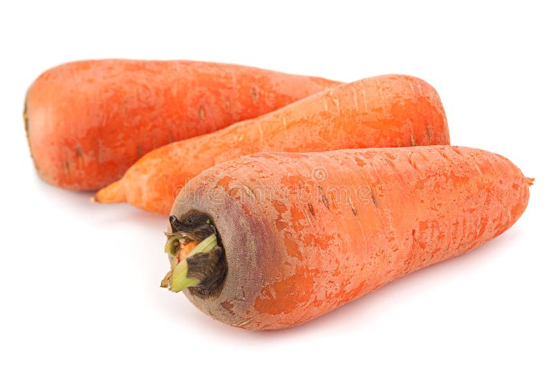 Ripe big carrot on white stock image. Image of natural - 80725853