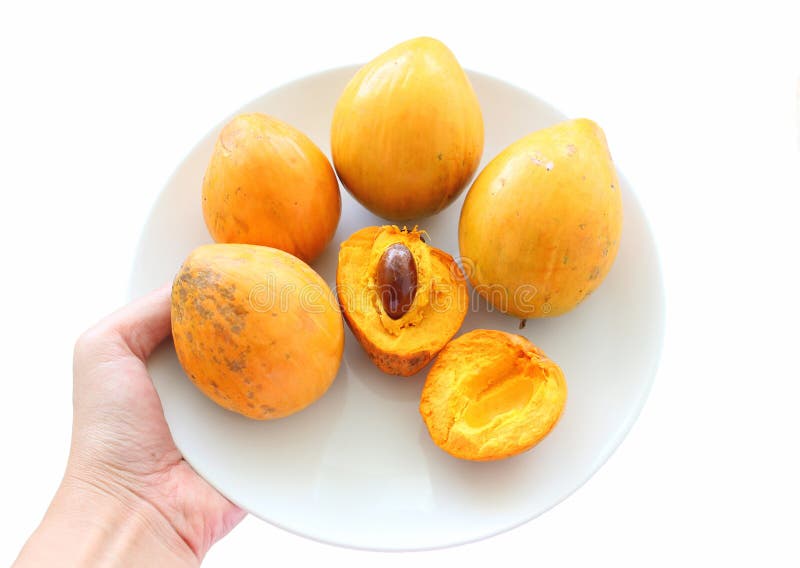 Canistel Egg Fruit Tiesa Yellow Sapote Stock Photo - Image of exotic ...