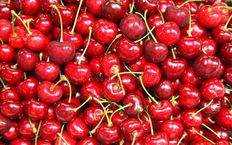 Ripe cherry stock photo. Image of closeup, healthy, table - 25583658