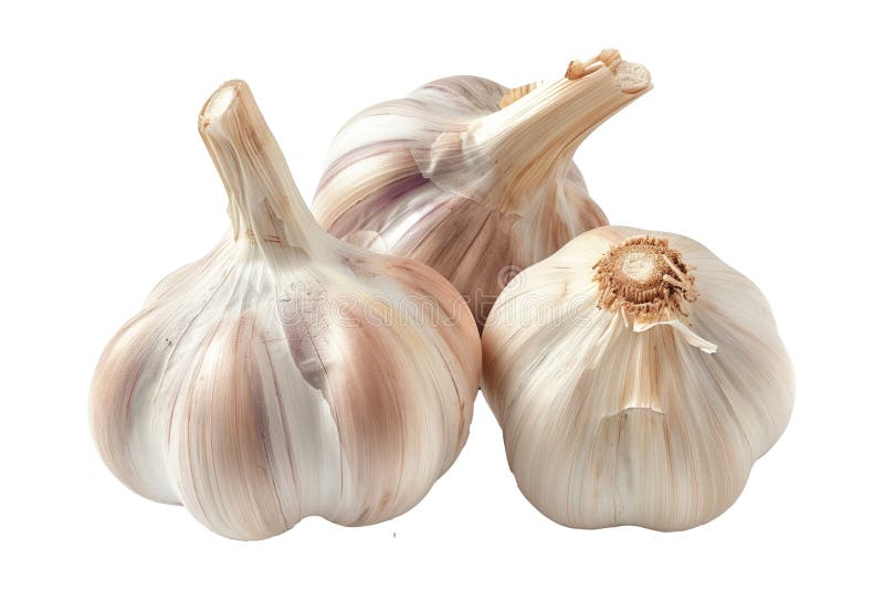 Ripe Creole Garlic Bulb Isolated on a White Background Stock Image ...