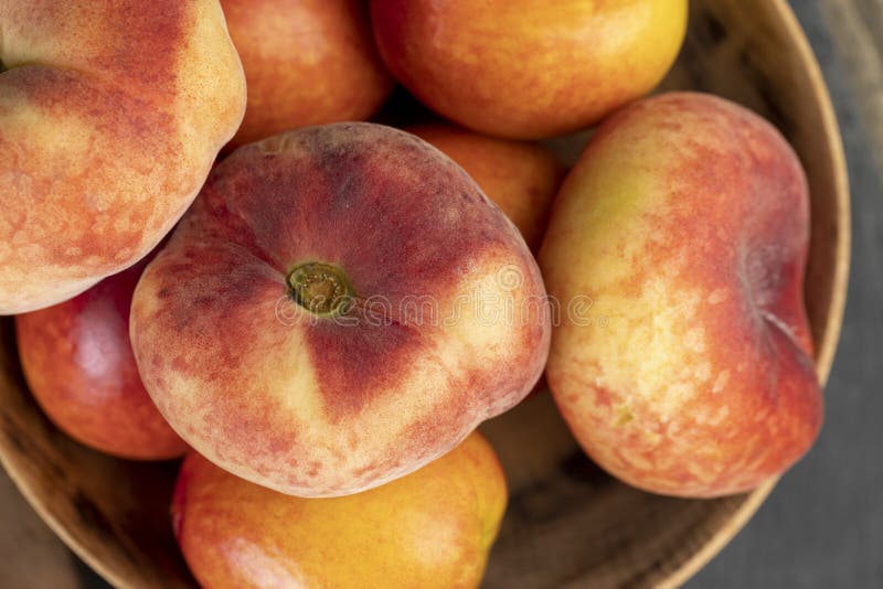 Ripe Delicious Peaches on the Table, Making Desserts Stock Photo ...
