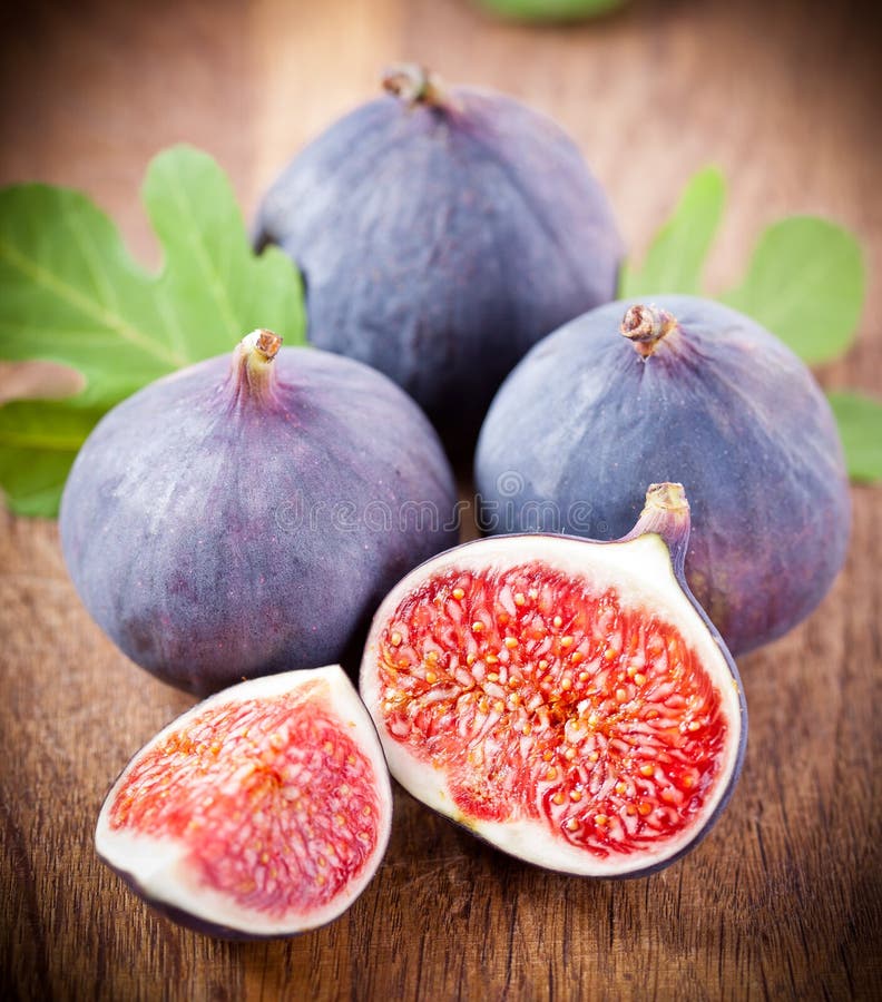 Fresh figs stock image. Image of wooden, natural, exotic - 44054901