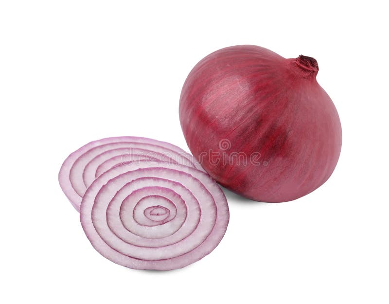 Ripe Fresh Red Onions Isolated on White Stock Photo - Image of isolated ...