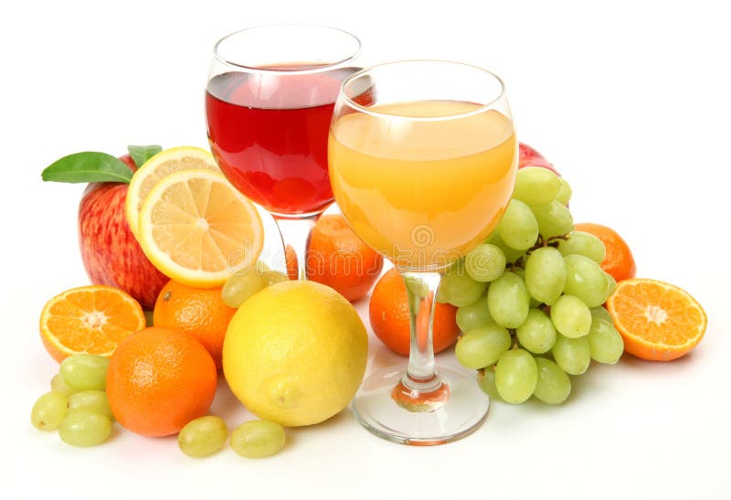 Various Juice, Fruit and the Vegetables Stock Image - Image of fresh ...