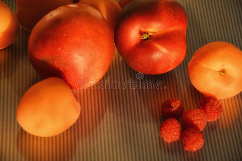 Ripe Fruit on the Table in the Sun Stock Photo - Image of ripe, food ...