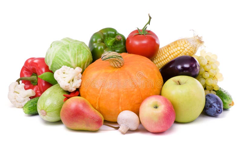 Ripe Fruit and Vegetables,healthy Food. Stock Image - Image of lettuce ...