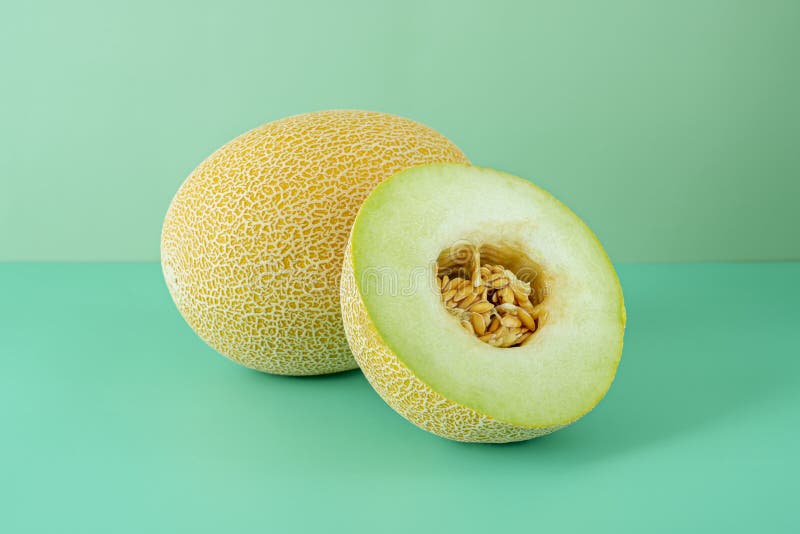 A Row of Ripe Melons of Different Varieties Stock Image - Image of ...