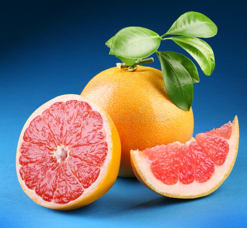 Ripe Grapefruit with Section Stock Photo - Image of fresh, flesh: 13026508