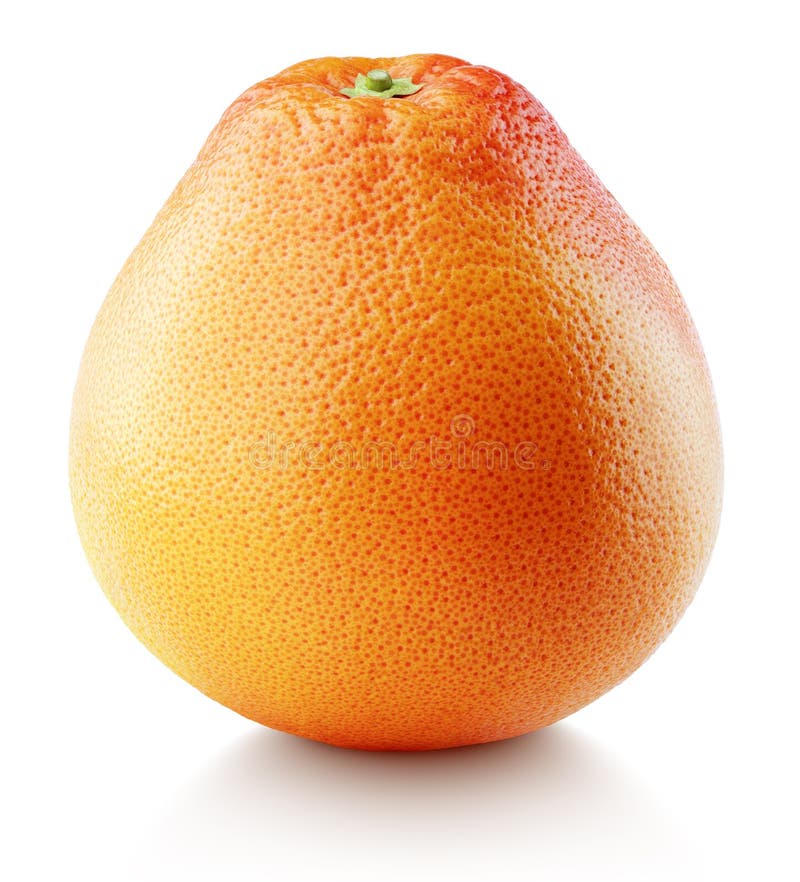 Ripe Grapefruit Citrus Fruit with Half Isolated on White Stock Image ...