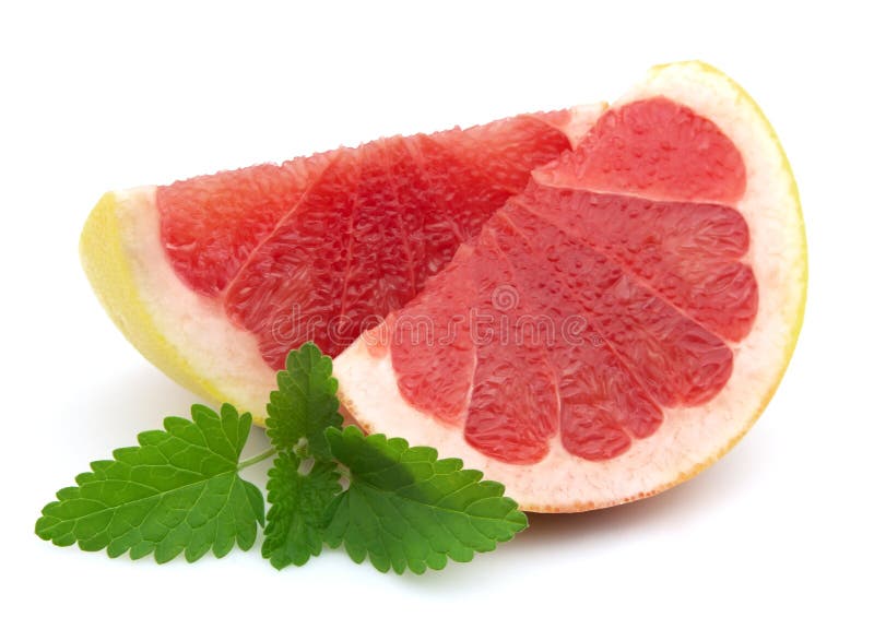 Ripe grapefruit with mint stock image. Image of nature - 18944833