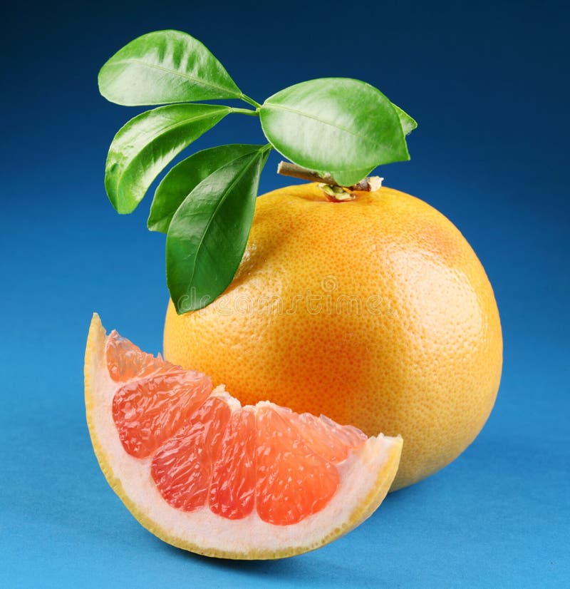 Ripe Grapefruit with Section Stock Photo - Image of fresh, flesh: 13026508