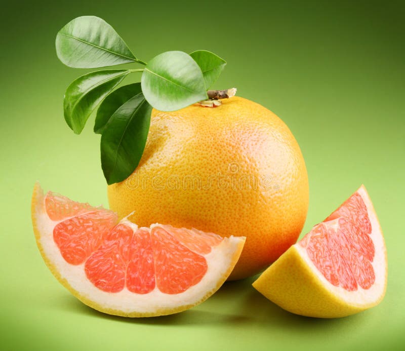 Ripe Grapefruit with Section Stock Photo - Image of fresh, flesh: 13026508