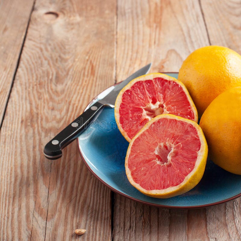 Ripe grapefruits stock photo. Image of table, vitamin - 30506834