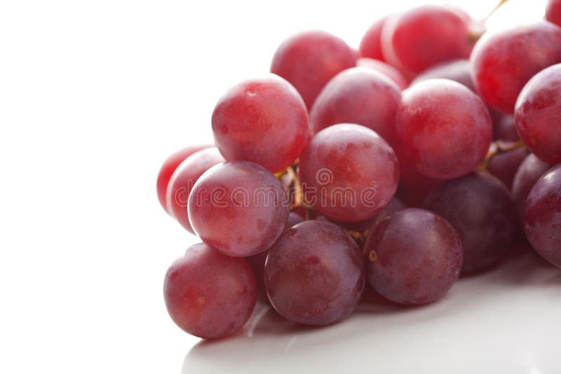Ripe grapes isolated stock photo. Image of diet, grape - 12856132
