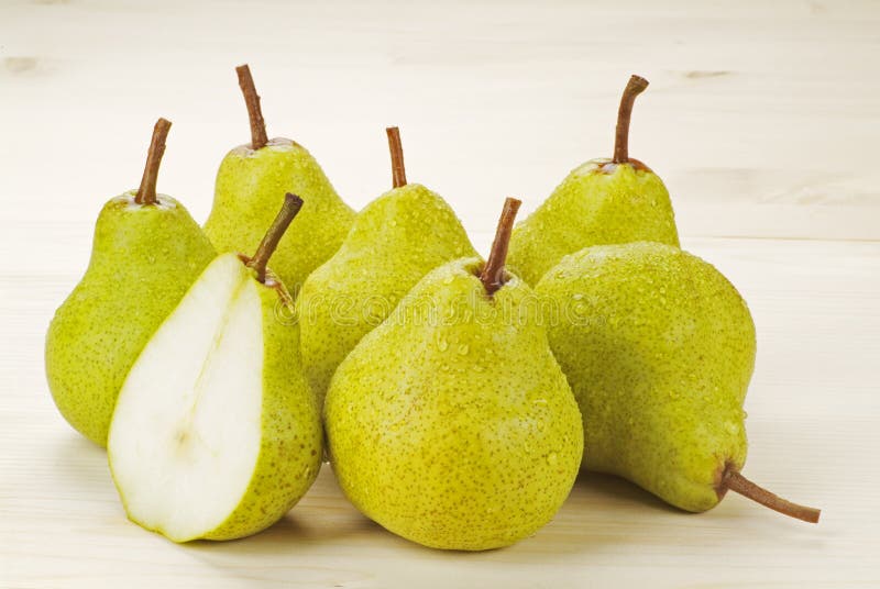Ripe Green Pears stock photo. Image of studio, fresh, pears - 6930140