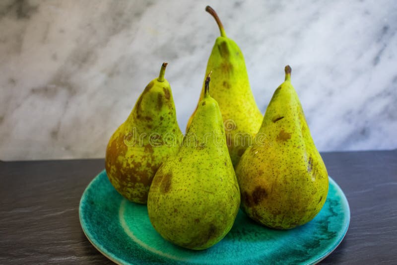 Pears On Plate Picture. Image: 82949803