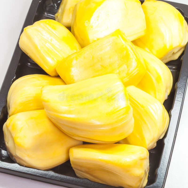 Ripe Jackfruit Isolated on White Background Stock Photo - Image of ...