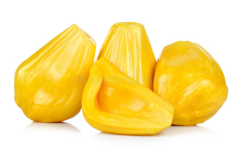 Ripe Jackfruit Isolated on White Background Stock Photo - Image of ...