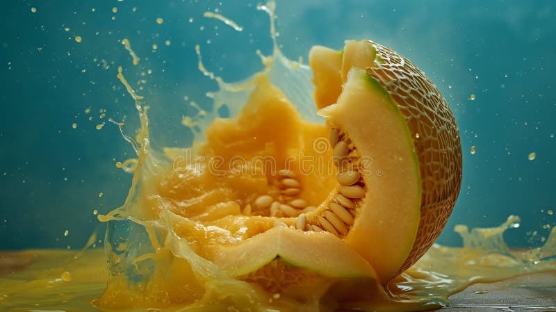 Ripe Juicy Fresh Melon Pulp Stock Photo - Image of cantaloupe ...