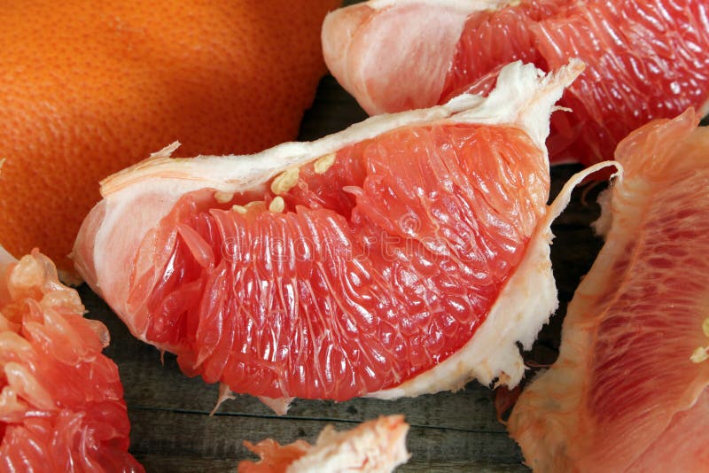 Peeled grapefruit segments stock image. Image of slim - 99205883