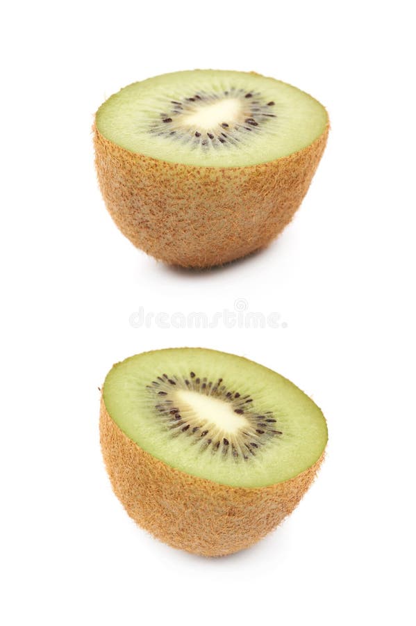 Ripe kiwi fruit isolated stock photo. Image of macro - 76387798