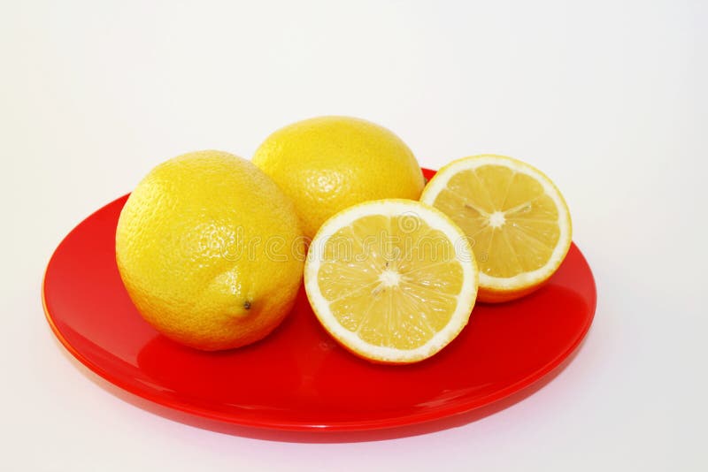 Ripe lemon stock image. Image of lemon, fruit, plate, detail - 1836567