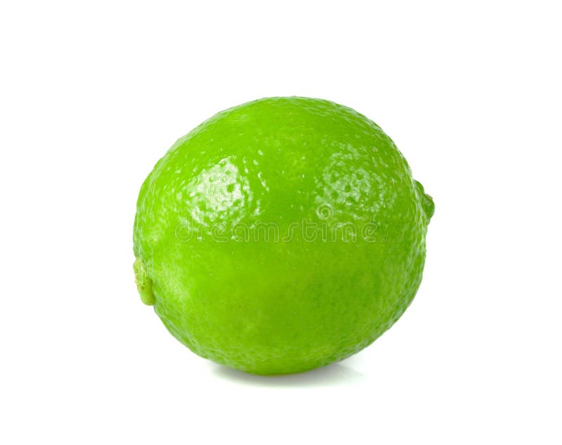 Ripe Lime Isolated on White Backround Stock Photo - Image of closeup ...