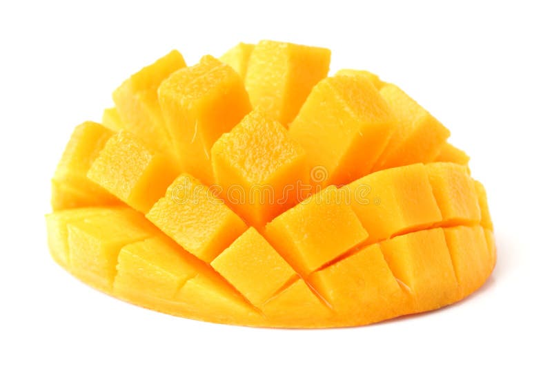 Ripe mango, cube cut, stock photo. Image of cubes, fresh - 112160572