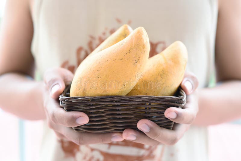 Ripe mango fruit in basket stock photo. Image of thai - 92497010