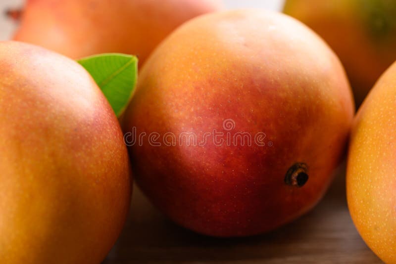 Ripe Mango Fruit (Tommy Atkins), Tropical Fruit Stock Image - Image of ...