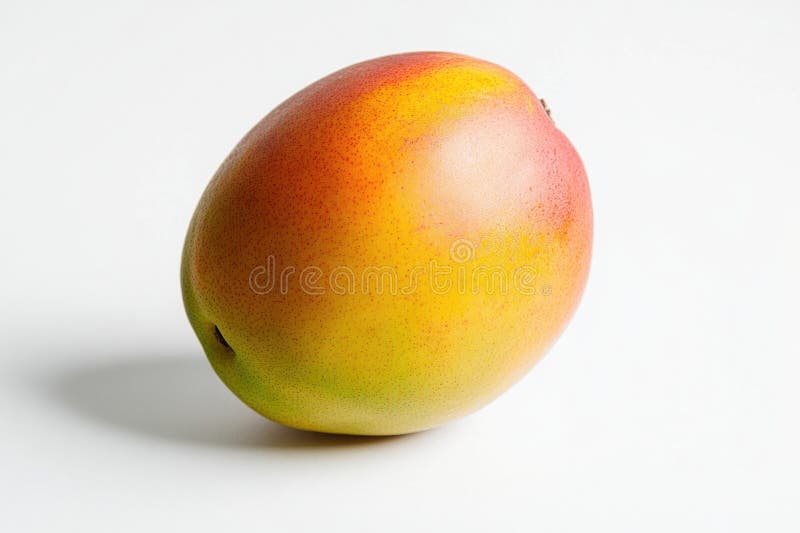 A Ripe Mango Isolated on a Clean White Background Stock Image - Image ...
