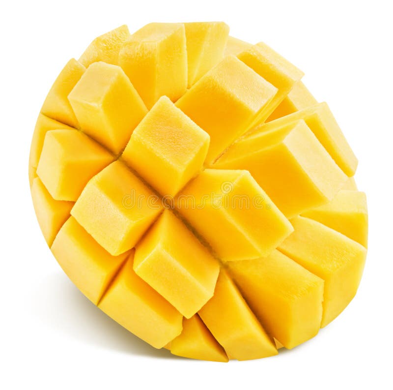 Ripe mango isolated stock photo. Image of mango, fruit - 117338530