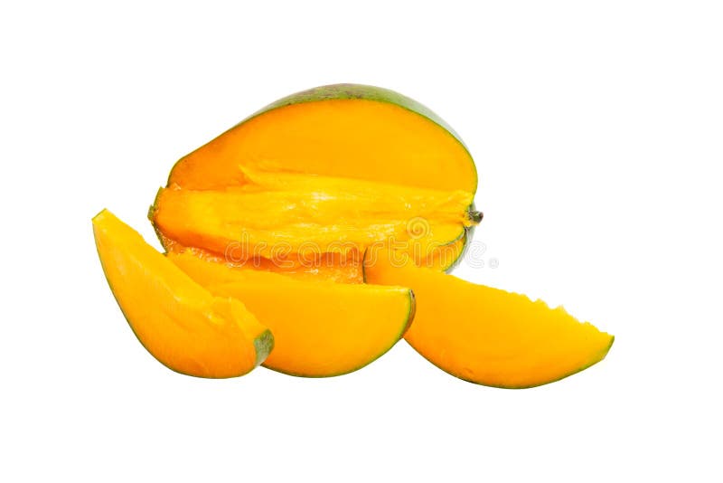 Ripe mango isolated stock photo. Image of delicious - 352670544