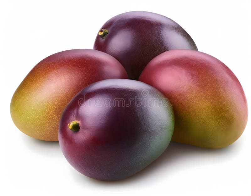 Ripe Mangoes Realistic Image Stock Illustration - Illustration of mango ...