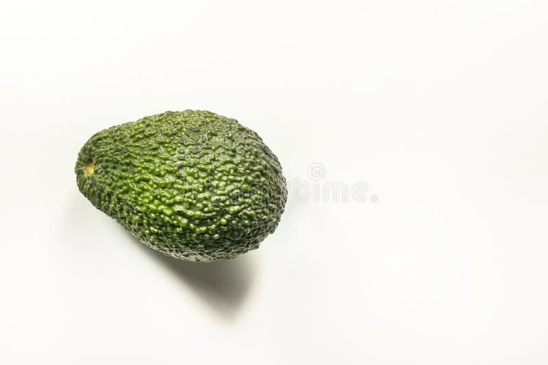 A Ripe Mexican Super Avocado on a White Surface Stock Image - Image of ...