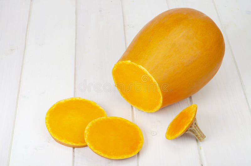 Ripe Orange Butternut Squash, Chopped. Studio Photo Stock Photo - Image ...
