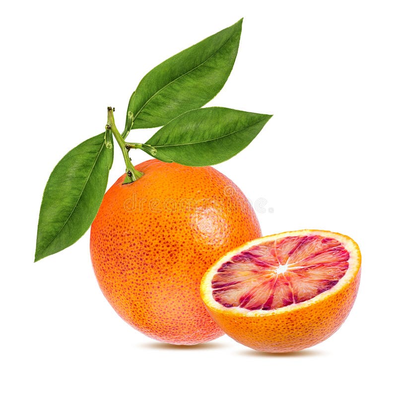 Ripe Orange Isolated on White Stock Photo - Image of closeup, juicy ...