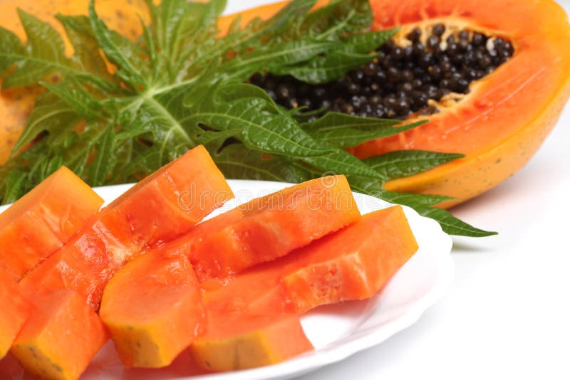 Ripe papaya fruit carving stock photo. Image of lifestyle - 31586618