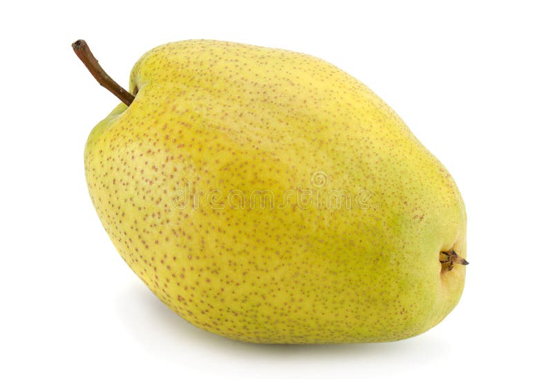Ripe pear fruit on white stock image. Image of ripe, diet - 80270521