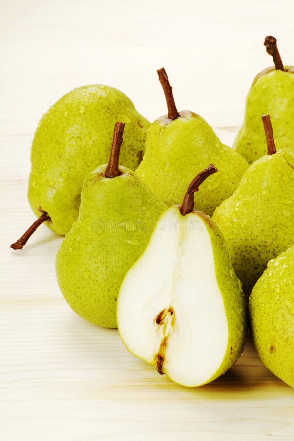 Ripe Green Pears stock photo. Image of studio, fresh, pears - 6930140