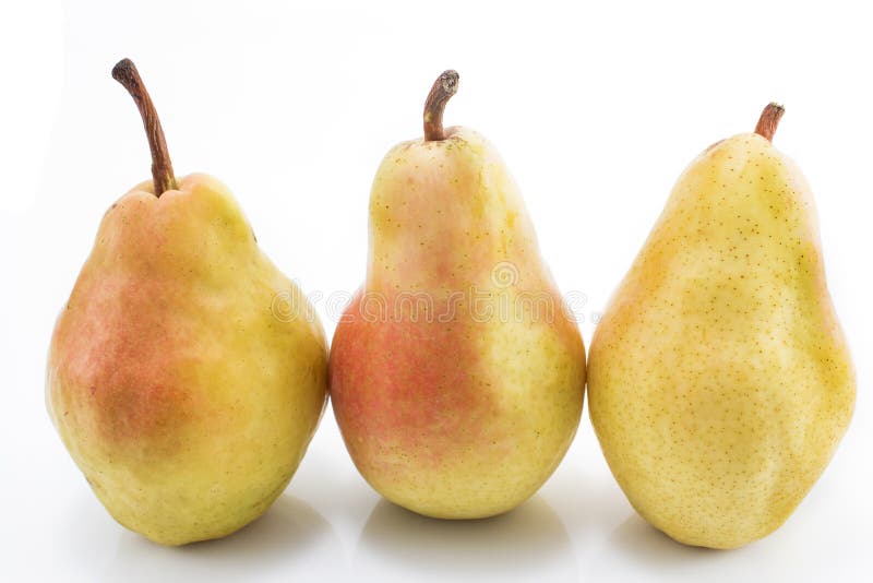Ripe Pears Isolated on White Stock Image - Image of nutrition, eating ...