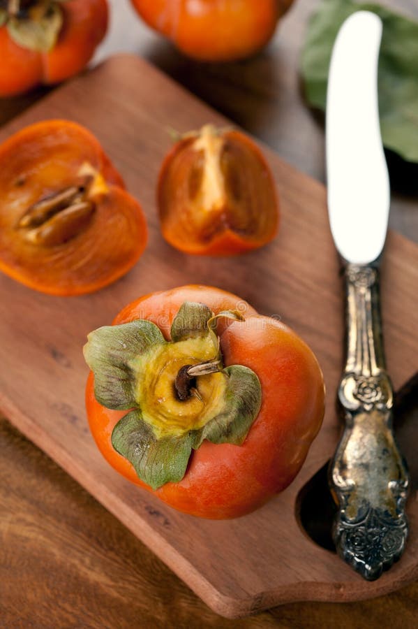 Ripe persimmon stock image. Image of autumn, fresh, ripe - 27159975