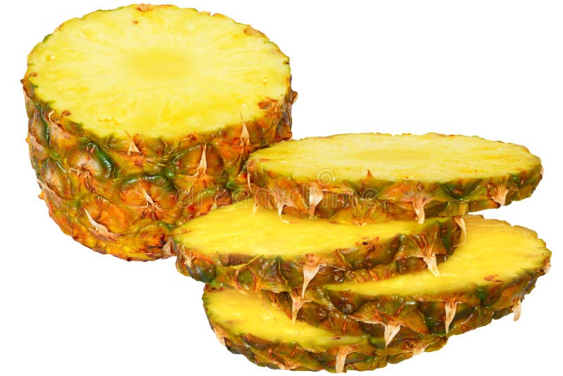 Ripe pineapple slice stock photo. Image of piece, portion - 64168412