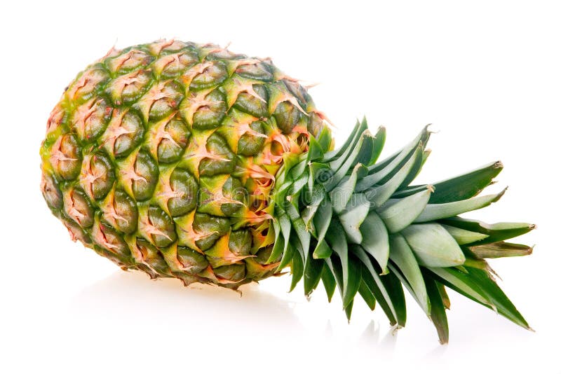 Ripe pineapple isolated stock photo. Image of fruit, gourmet - 13708186