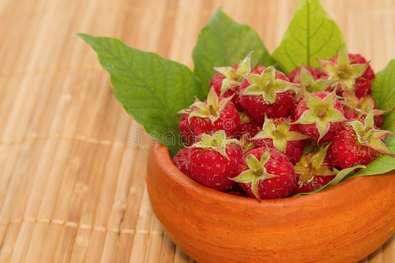 Ripe Raspberries in the Bowl Stock Photo - Image of sweet, gourmet ...