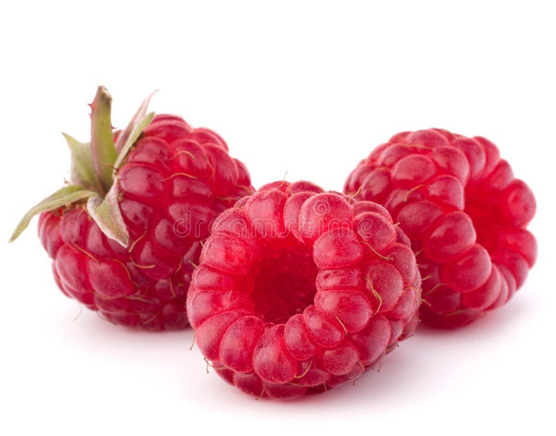 Ripe raspberries in basket stock image. Image of cutout - 33308797
